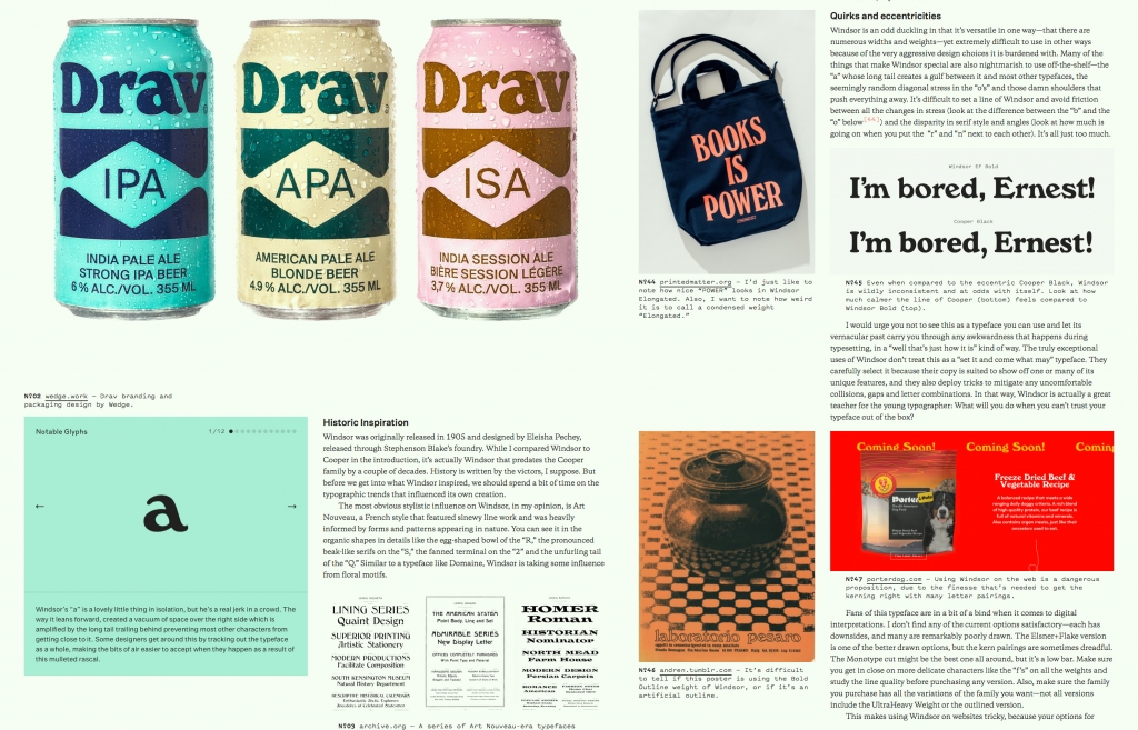 The Font Review Journal – Portfolio of Bethany Heck